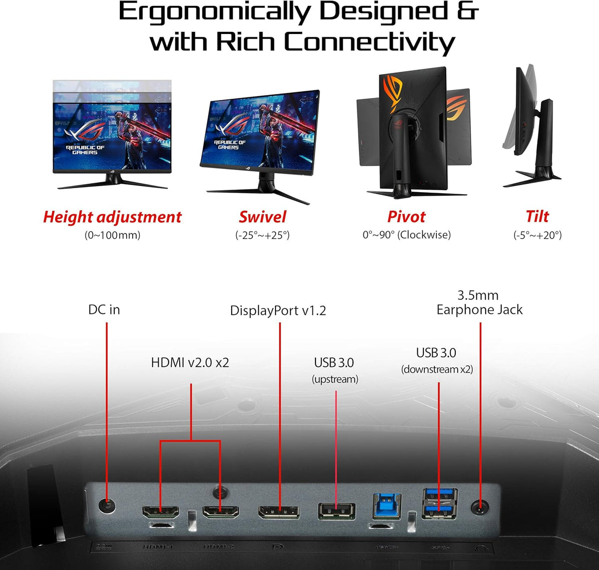 Asus Ecran PC Gaming ROG STRIX 27" Ref: XG27AQMR – Asus Store Maroc ...